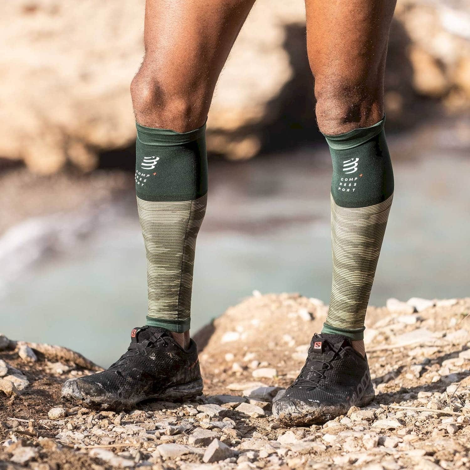 Bó bắp chân Compressport Calf Compression Sleeves R2V2 • YCB