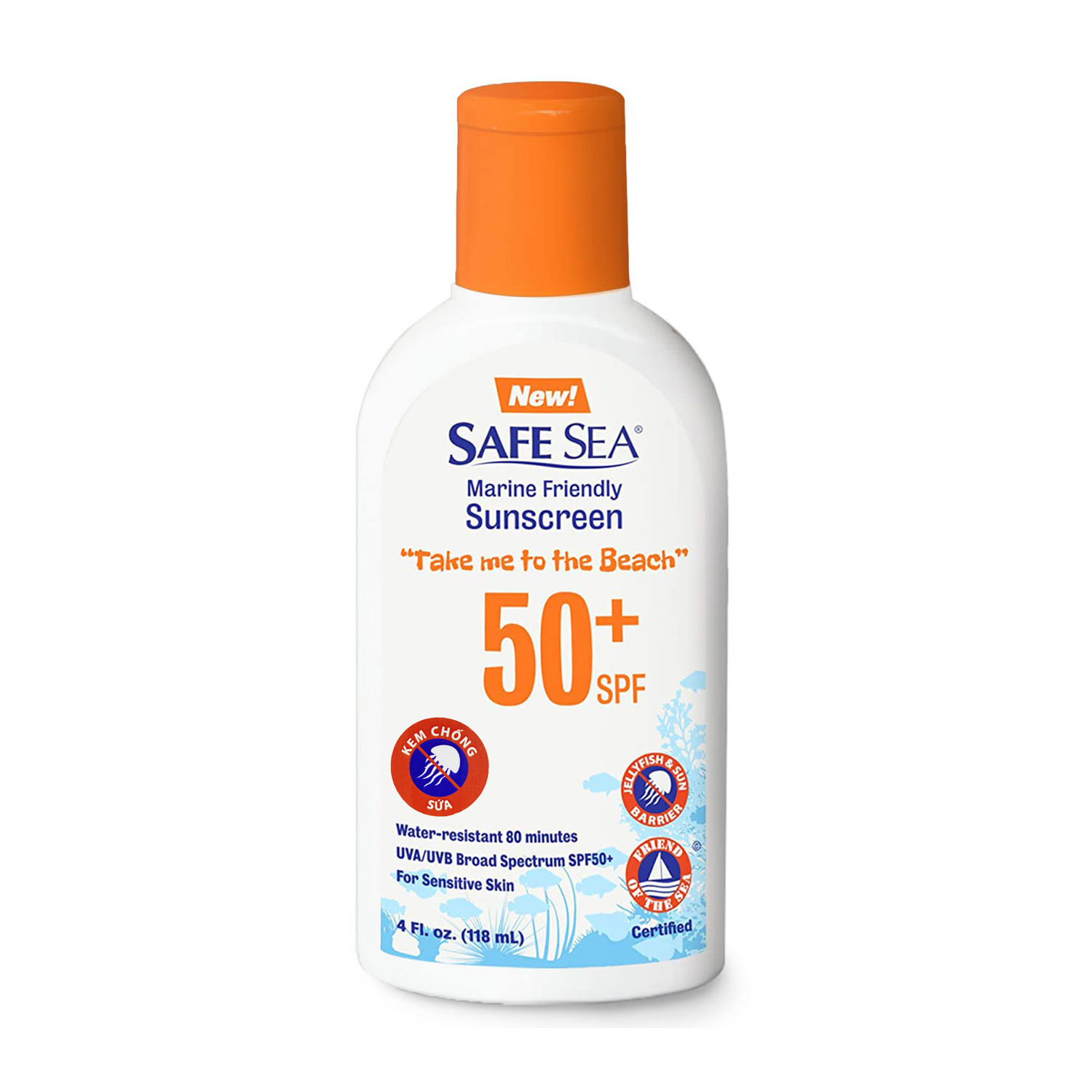 Kem chống nắng & chống sứa Safe Sea SPF 50+ Sunscreen (120ml) - Hạn sử ...