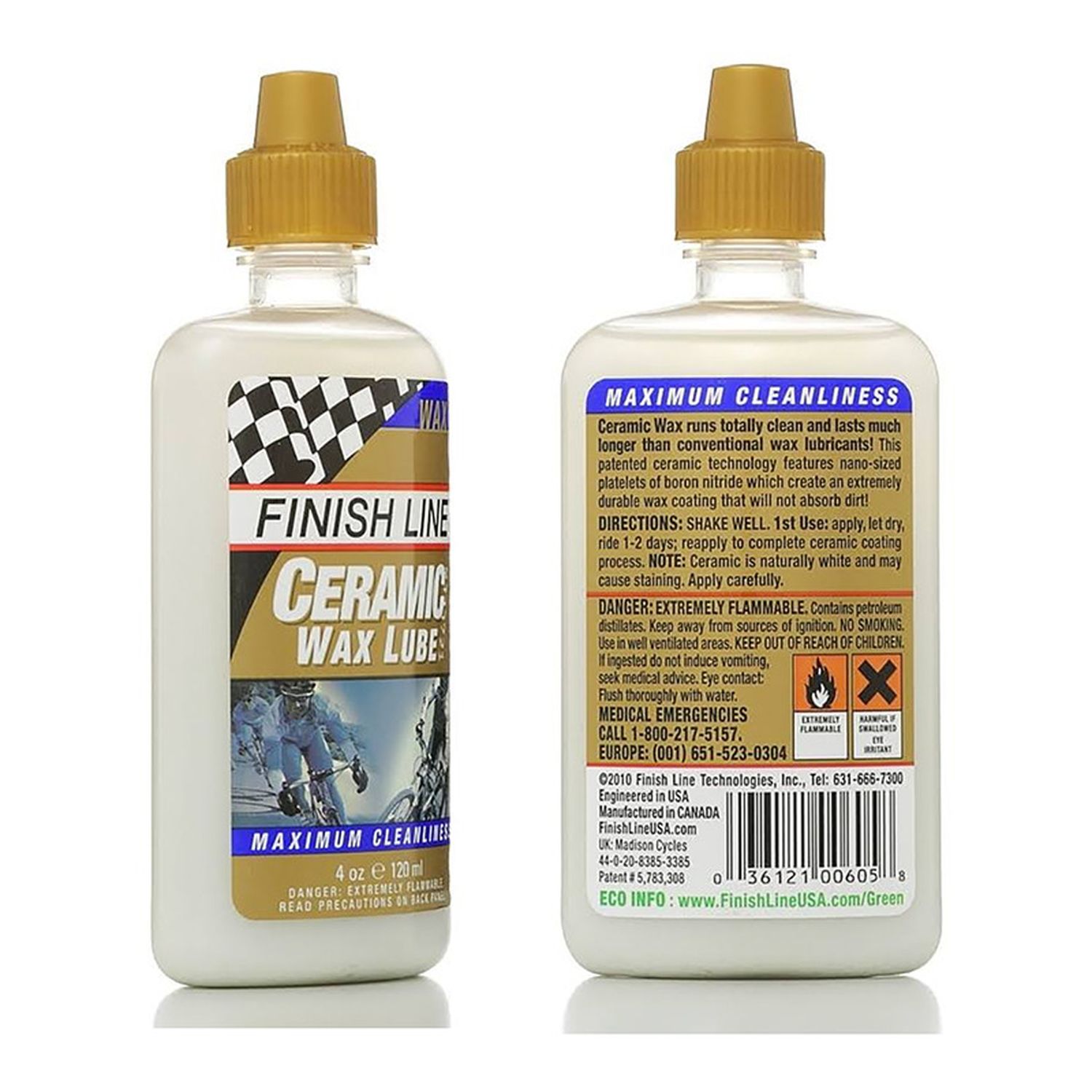 Dầu bôi trơn sên xe đạp Finish Line Ceramic Wax Lube (120ml) • YCB